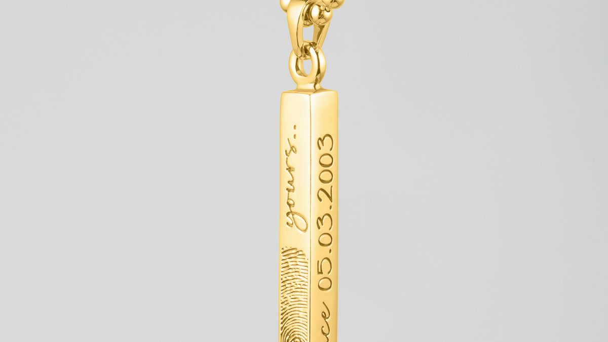 3d bar necklace gold store